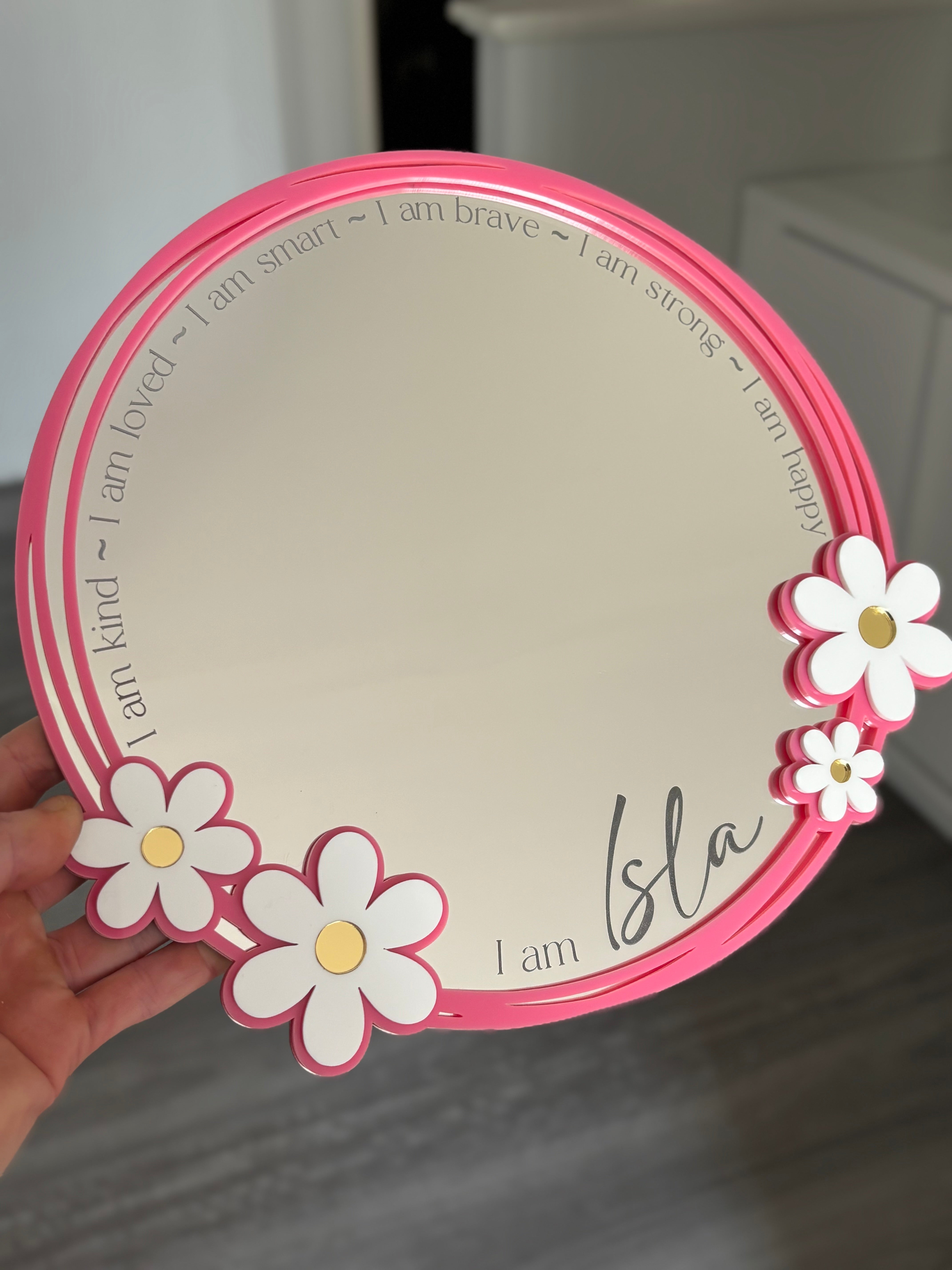 Daily Affirmation Mirror - Daisy – creationsbykimmi