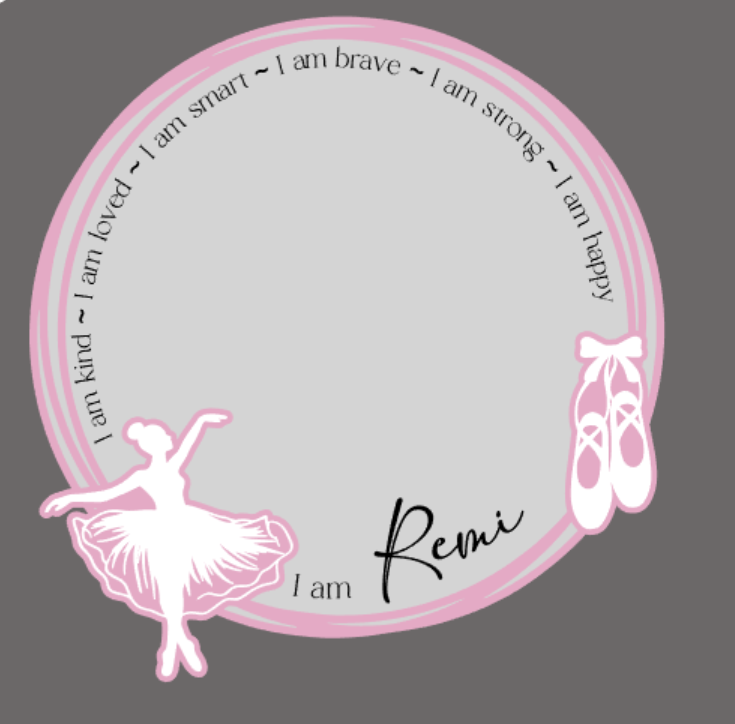 Daily Affirmation Mirror - Ballerina – creationsbykimmi